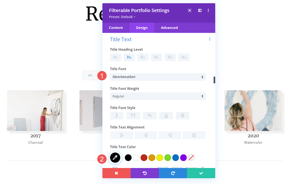 Using A Fullwidth Layout Vs Grid In Divis Filterable Portfolio Module
