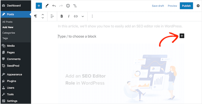 Adding A Separator Block To Wordpress