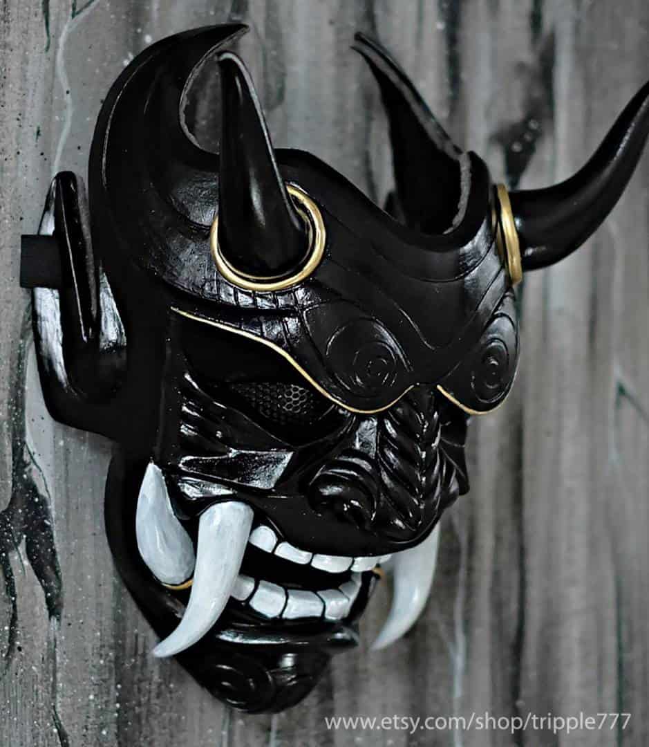 Samurai Assassin Demon Oni BB Gun Airsoft Mask, Halloween Costume ...